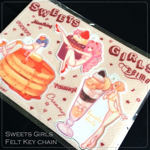 【ERIMO】SWEETS GIRLSフェルトキーホルダー / vvstore
