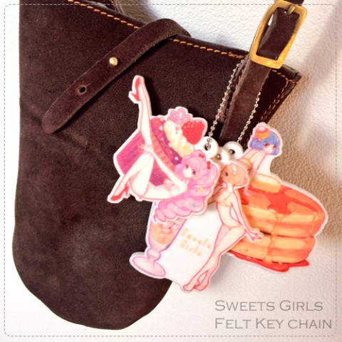 【ERIMO】SWEETS GIRLSフェルトキーホルダー / vvstore