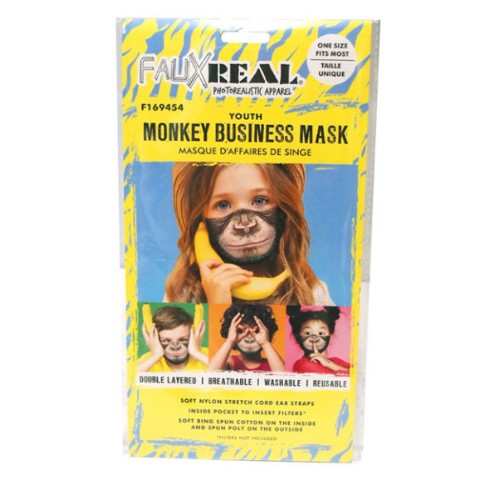 アニマルフェイスマスク キッズ モンキー【Faux Real】 / vvstore