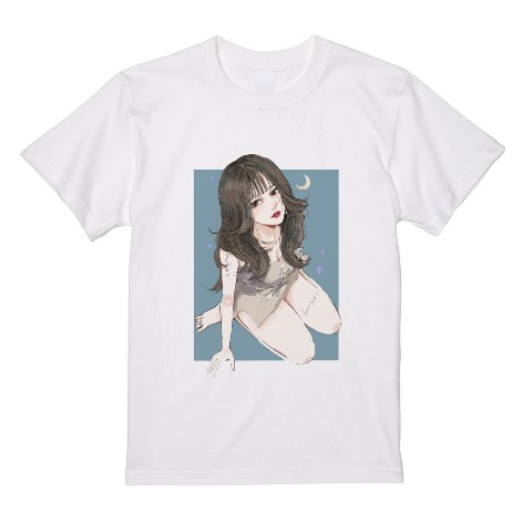 【木村葉月×Ran.】 Tシャツ ホワイト 座りS / vvstore