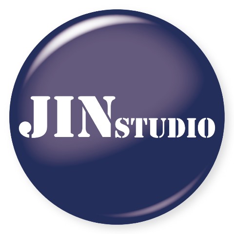 【JINstudio】ラウンドバッチ ロゴ / vvstore