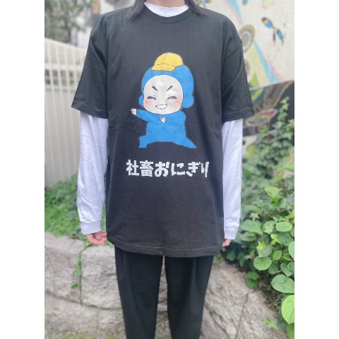 【ましゃかり×アカババァ】Tシャツ BK（Mサイズ） / vvstore