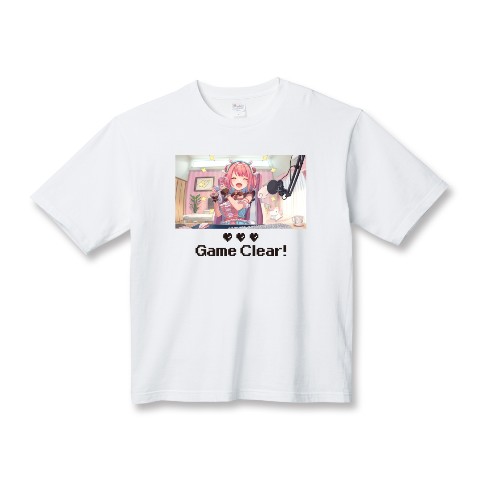 【ゆんちむ】ビッグシルエットTシャツ Game Clear（Mサイズ） / vvstore