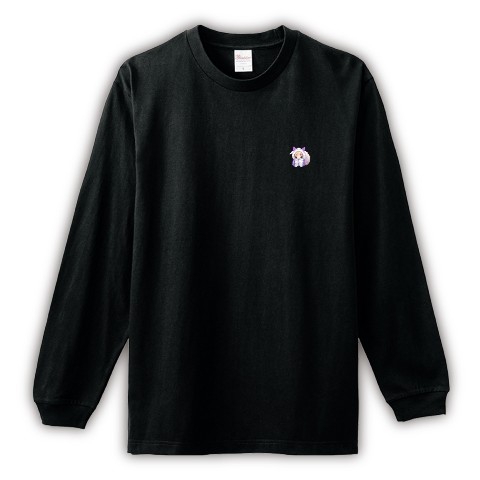 【間取かける】ロングTシャツ BLK（XLサイズ） / vvstore