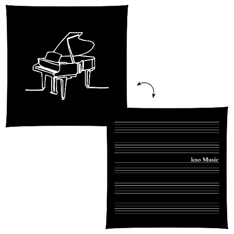 【kno Music】クッション ブラック / vvstore