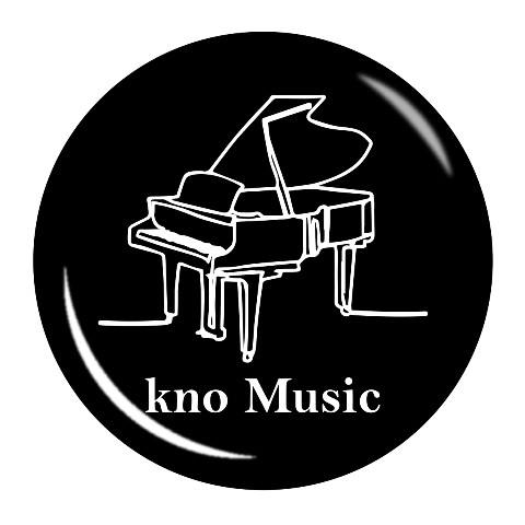 【kno Music】缶バッジ ブラック / vvstore