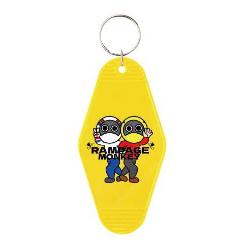 【RAMPAGE MONKEY】モーテルキーホルダー YE / vvstore