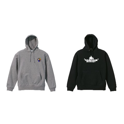 【RAMPAGE MONKEY】パーカー BK（Mサイズ） / vvstore