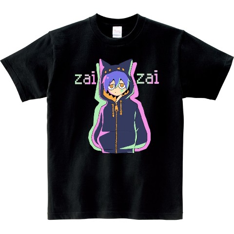 【ざいくん】Tシャツ BK（Lサイズ） / vvstore