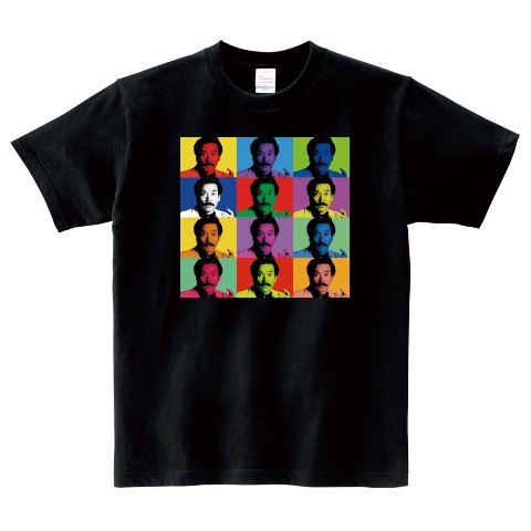 【稲川淳二】Tシャツ カラフル/BK（Lサイズ） / vvstore