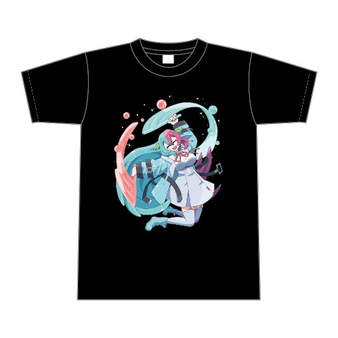 【おかつゆうす】Tシャツ 雨のちはる BK（Mサイズ） / vvstore