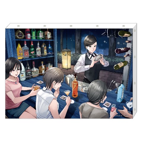 【まどろみバーメイド】ファブリックパネル（A4） / vvstore