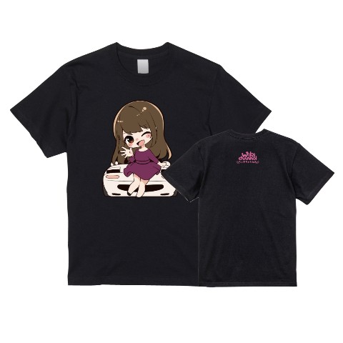 【うぃきちゃんねる】Tシャツ BK（Lサイズ） / vvstore