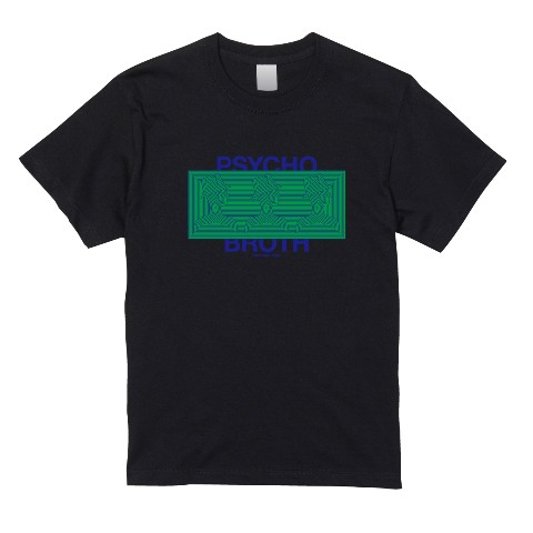 【THCオカルトラジオ】Tシャツ BK 青文字（Lサイズ） / vvstore