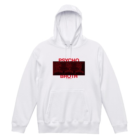 【THCオカルトラジオ】パーカー WH 赤文字（Mサイズ） / vvstore