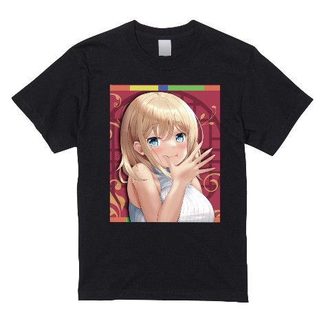 【月妃さら】Tシャツ BK（Lサイズ） / vvstore