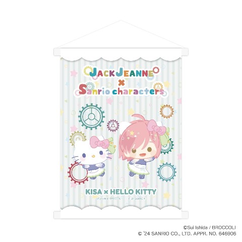 【ジャックジャンヌ×サンリオキャラクターズ】B2タペストリー 立花希佐×ハローキティ / vvstore