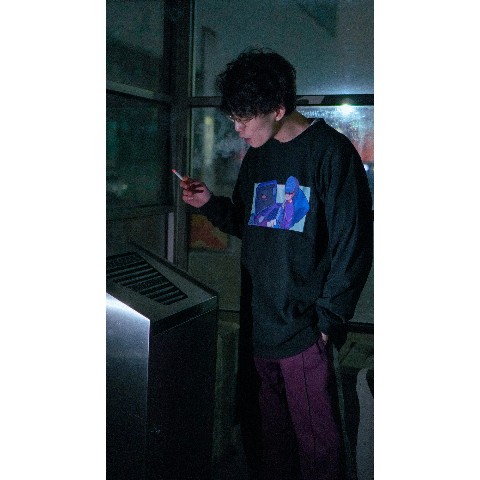 【沖田遊戯】ロンT BK（Mサイズ） / vvstore