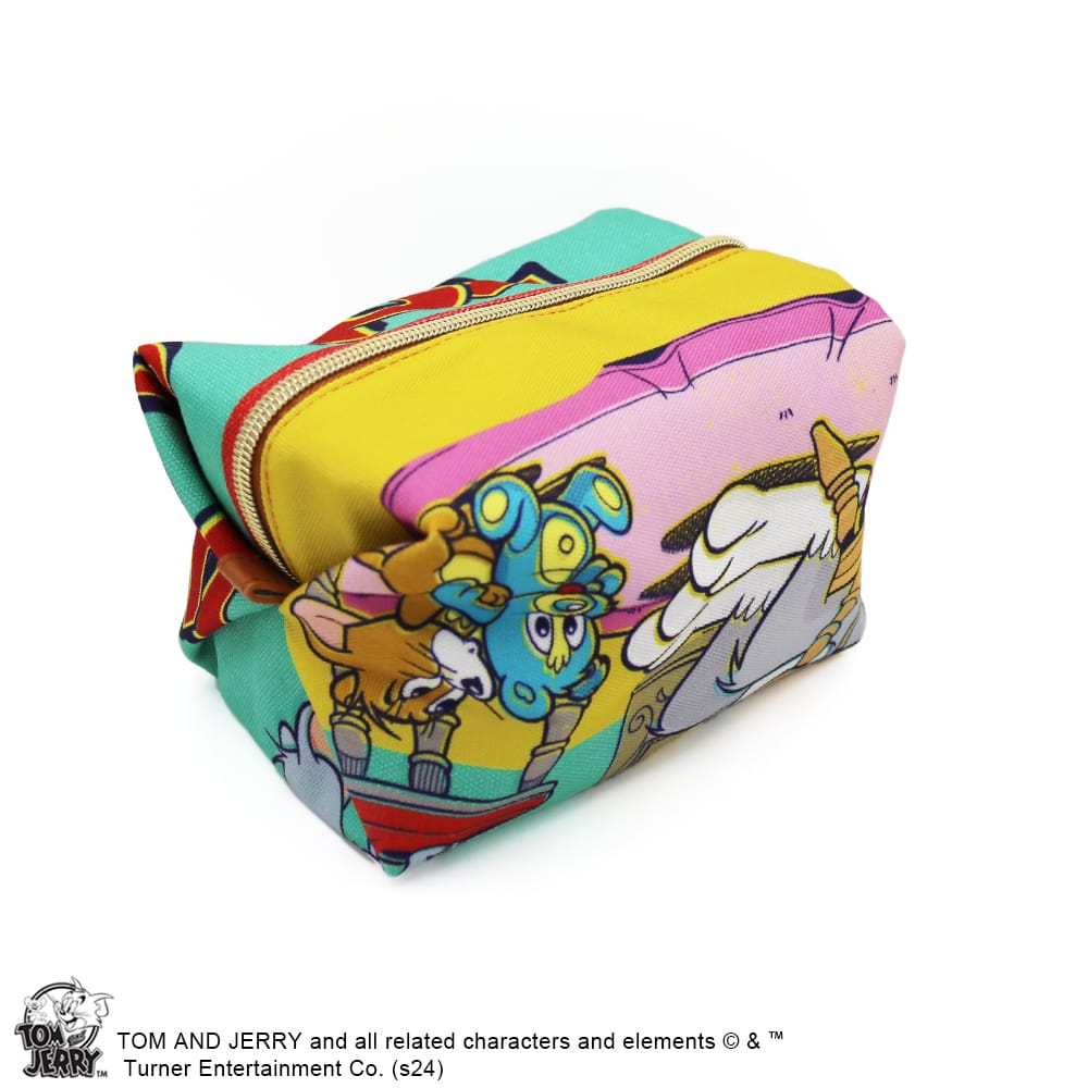 【トムとジェリー】ポスターアートポーチ YE / vvstore