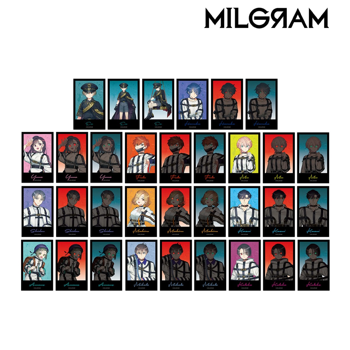 【MILGRAM -ミルグラム-】第一審 トレーディングイラストカード3枚セット(単位/BOX)(11個入) / vvstore