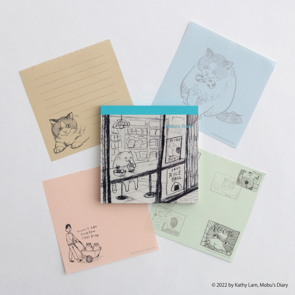 【三毛猫モブは猫缶を稼ぎたい】メモパッド・スクエア（7-11） / vvstore