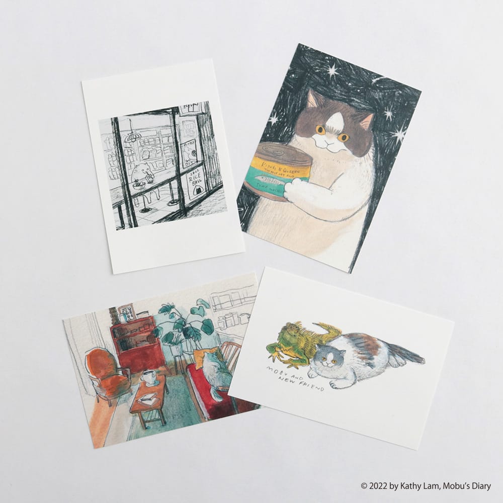【三毛猫モブは猫缶を稼ぎたい】ポストカード（7-11） / vvstore