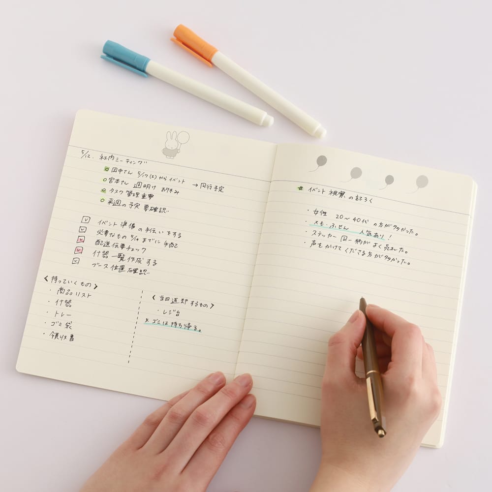 【ミッフィー】A5変形ノート（friend） / vvstore