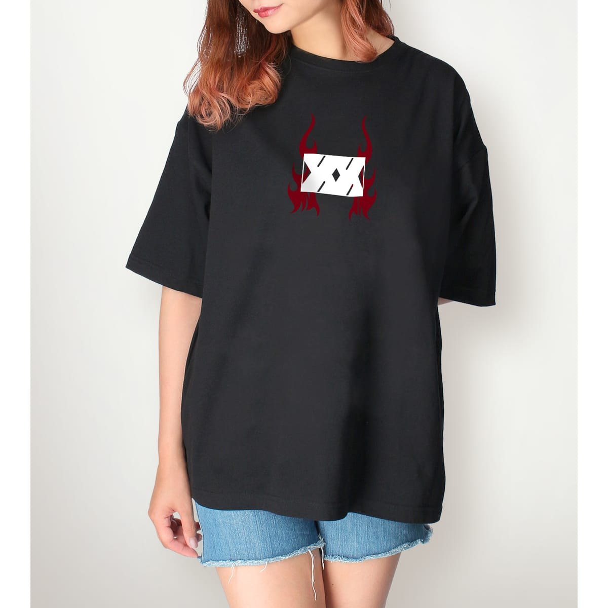 【家庭教師ヒットマンREBORN!】描き下ろし XANXUS（10年後） カジュアルコーデver. 着用BIGシルエットTシャツユニセックス(サイズ/XL) / vvstore