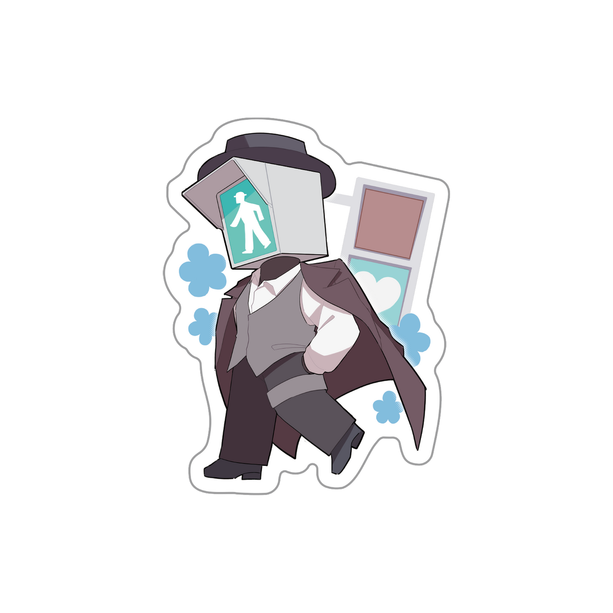 【ほしもり】 ステッカー ミニトーリ青 / vvstore