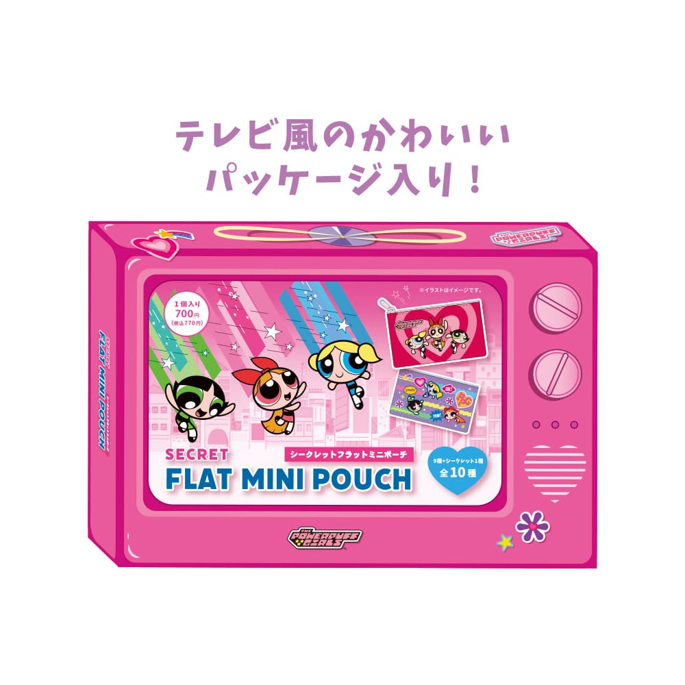 【パワーパフ ガールズ】シークレットフラットミニポーチ 単品（10種） / vvstore