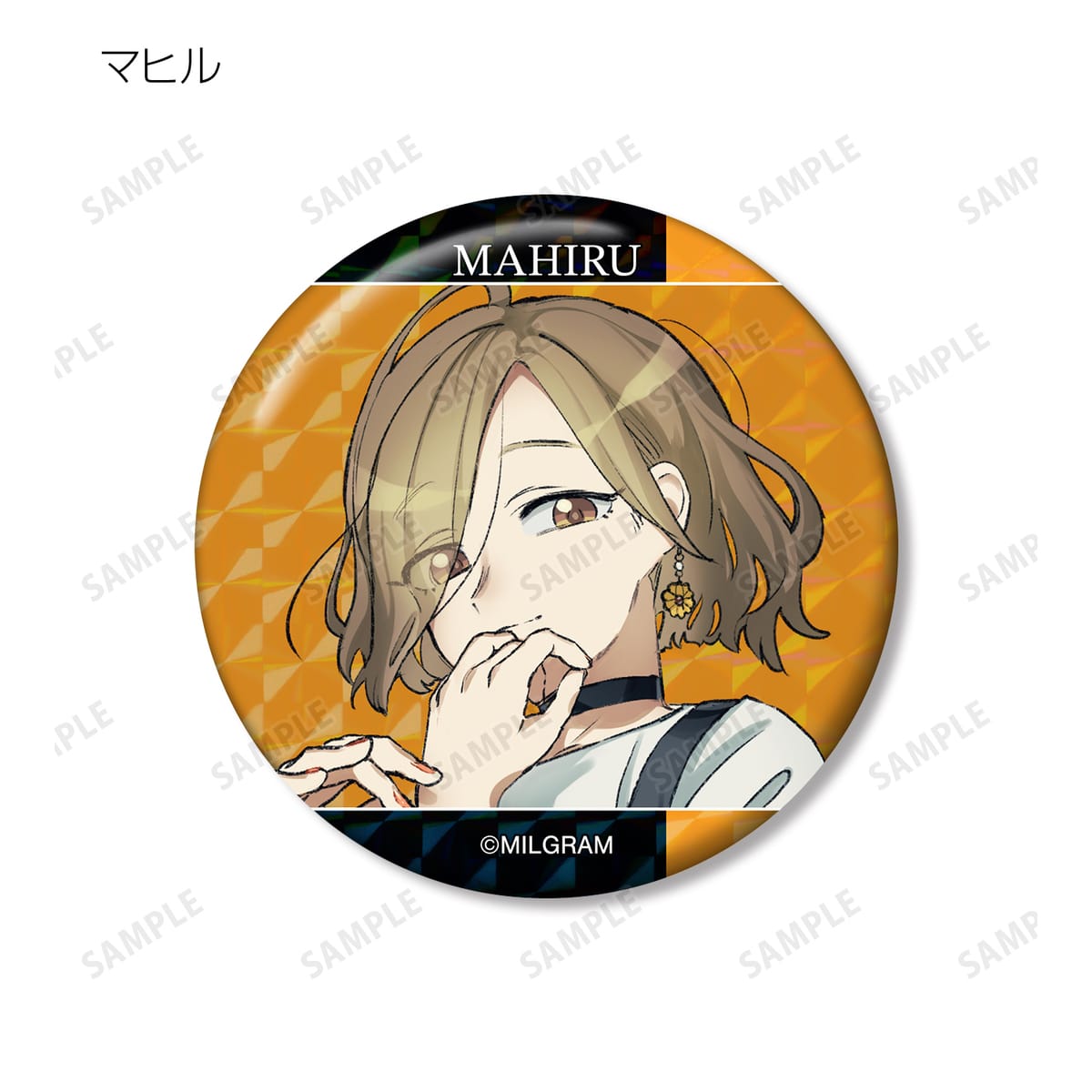 【MILGRAM -ミルグラム-】トレーディングホログラム缶バッジ(単位/BOX)(11個入) / vvstore