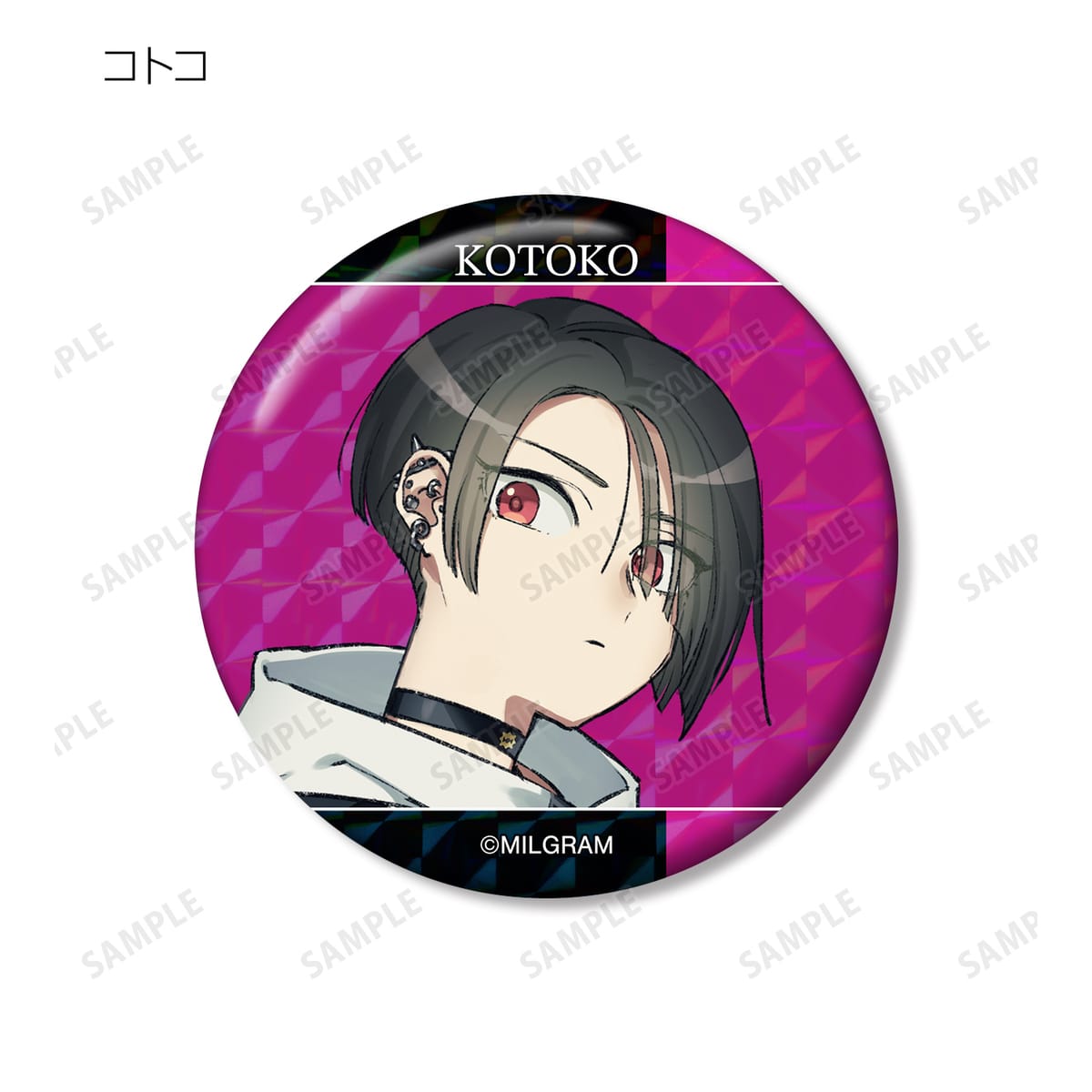 【MILGRAM -ミルグラム-】トレーディングホログラム缶バッジ(単位/BOX)(11個入) / vvstore