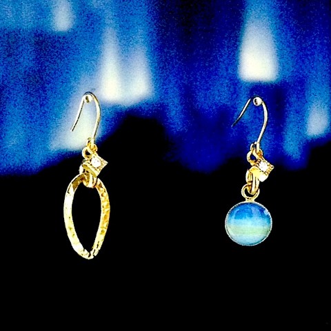 【Rupinus】3way手描き海王星ピアス＊片耳用＊ / vvstore